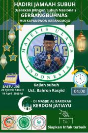 Gerakan Bangun Subuh Nasional (GERBANGBUHNAS) Bersama MUI Karang